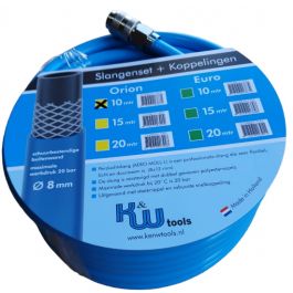 LUCHTSLANG BLAUW 10 MTR 8 MM KOMPLEET ORION SYSTEEM | K&W Tools